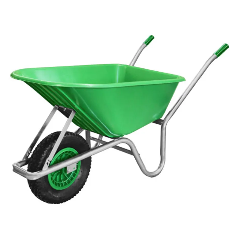 Perrys General Purpose Wheelbarrow Green - Unassembled